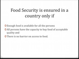 Food security in india eco class 9th | PPTX