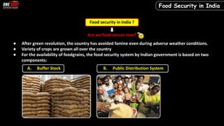 Food Security in India one shot bye Prakhar Sahay | PDF