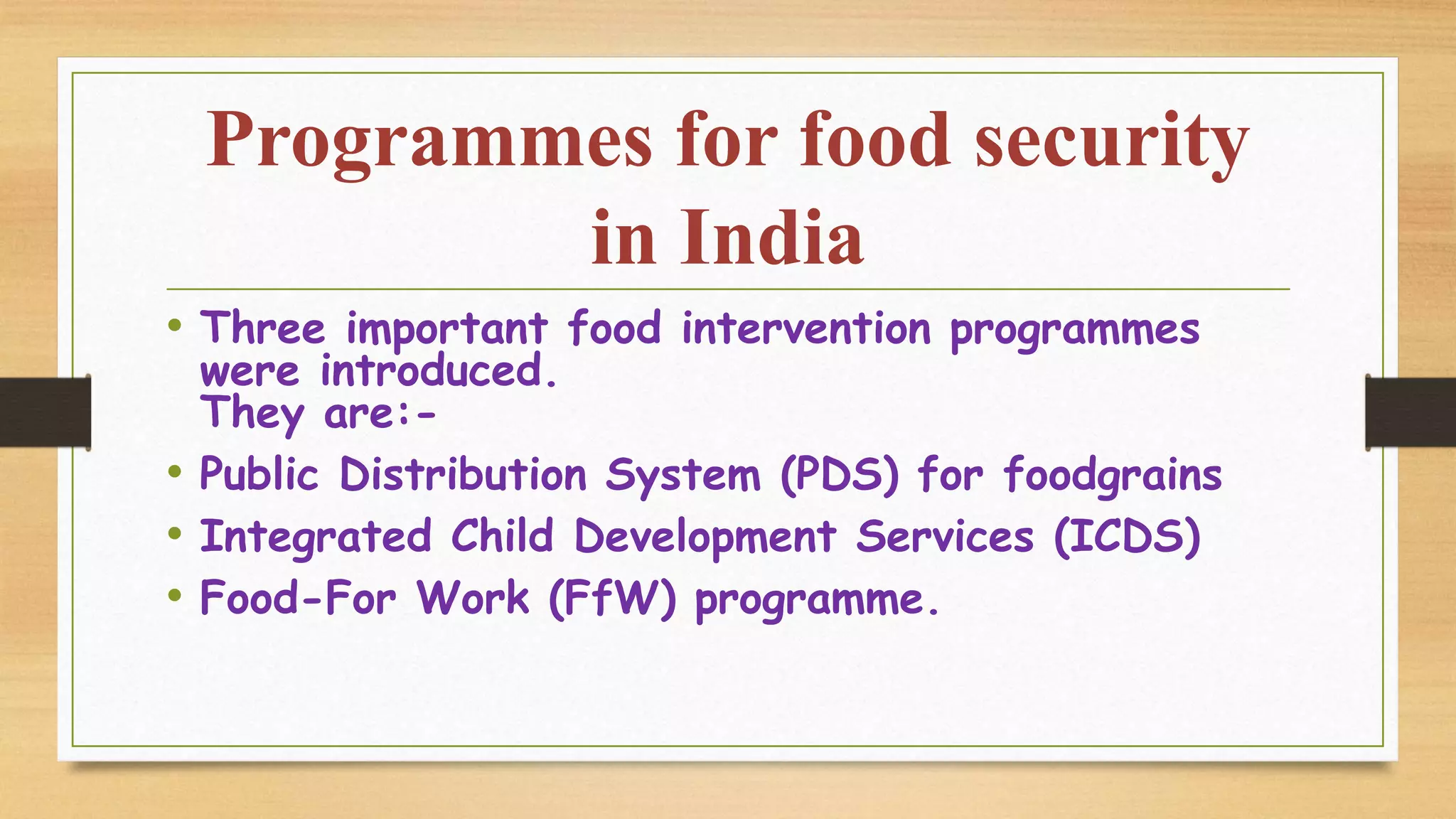 Food Security in India (PROJECT).pptx