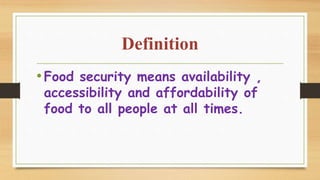 Food Security in India (PROJECT).pptx