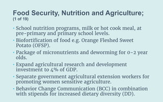 Top Ideas for Food security, Nutrition and Agriculture | PPT