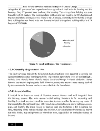 Food security of women farmers: the impact of climate change | PDF