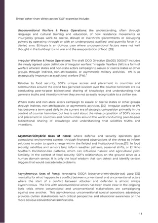 Versatility at the Tip of the Spear: Food Security and the Utility of SOF | PDF