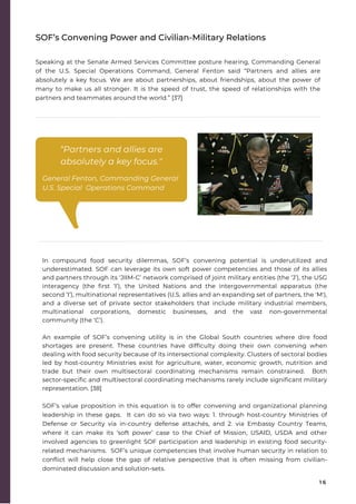 Versatility at the Tip of the Spear: Food Security and the Utility of ...