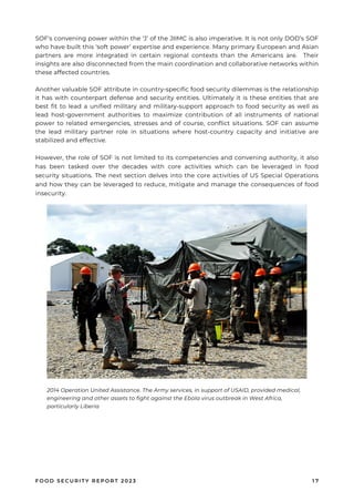 Versatility at the Tip of the Spear: Food Security and the Utility of ...