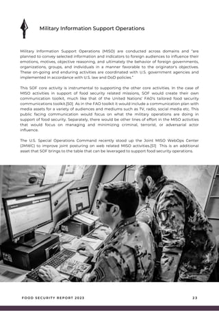 Versatility at the Tip of the Spear: Food Security and the Utility of ...