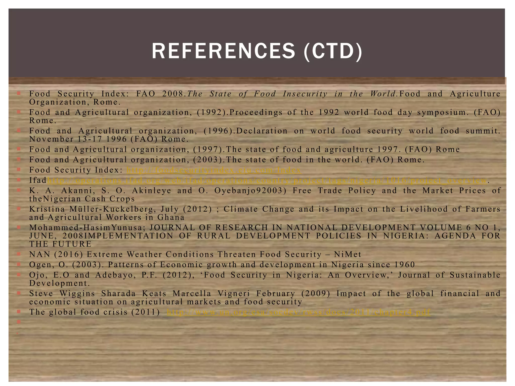 Food security powerpoint | PPTX