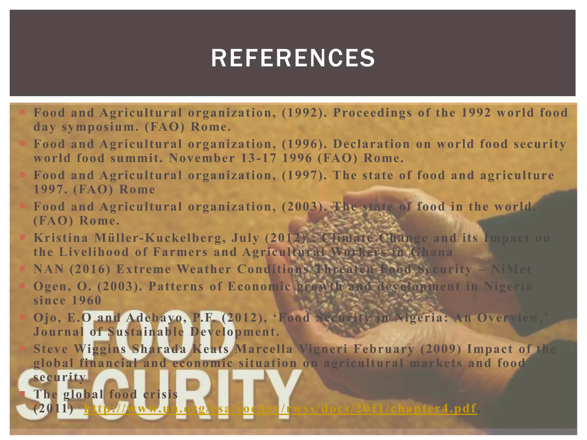 Food security powerpoint | PPTX