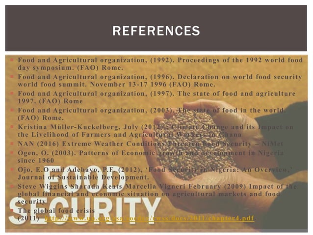 Food security powerpoint | PPTX
