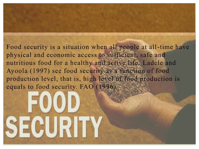 Food security powerpoint | PPTX
