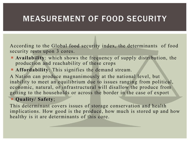 Food security powerpoint | PPTX