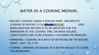 Food selection : Methods of Cooking | PPTX | Cooking | Food & Drink