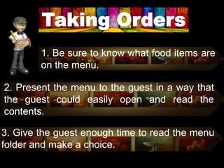 QUALITIES OF A GOOD FOOD SERVER | PPTX