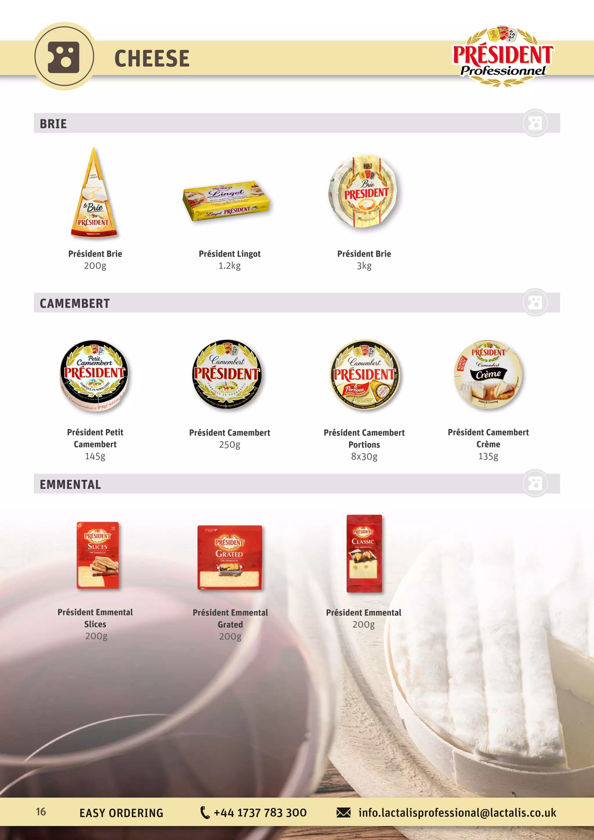 Lactalis Food Service Brochure 2016 | PDF