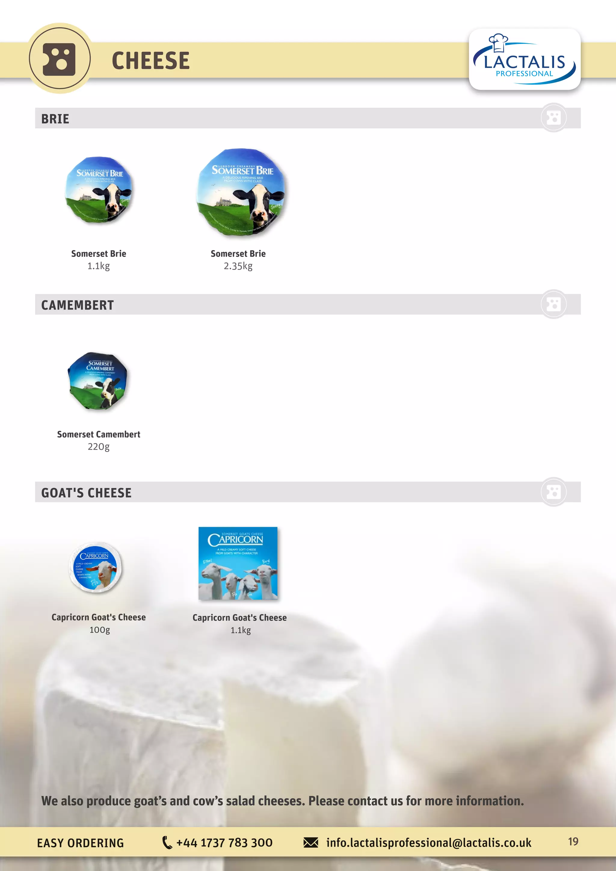 Lactalis Food Service Brochure 2016 | PDF