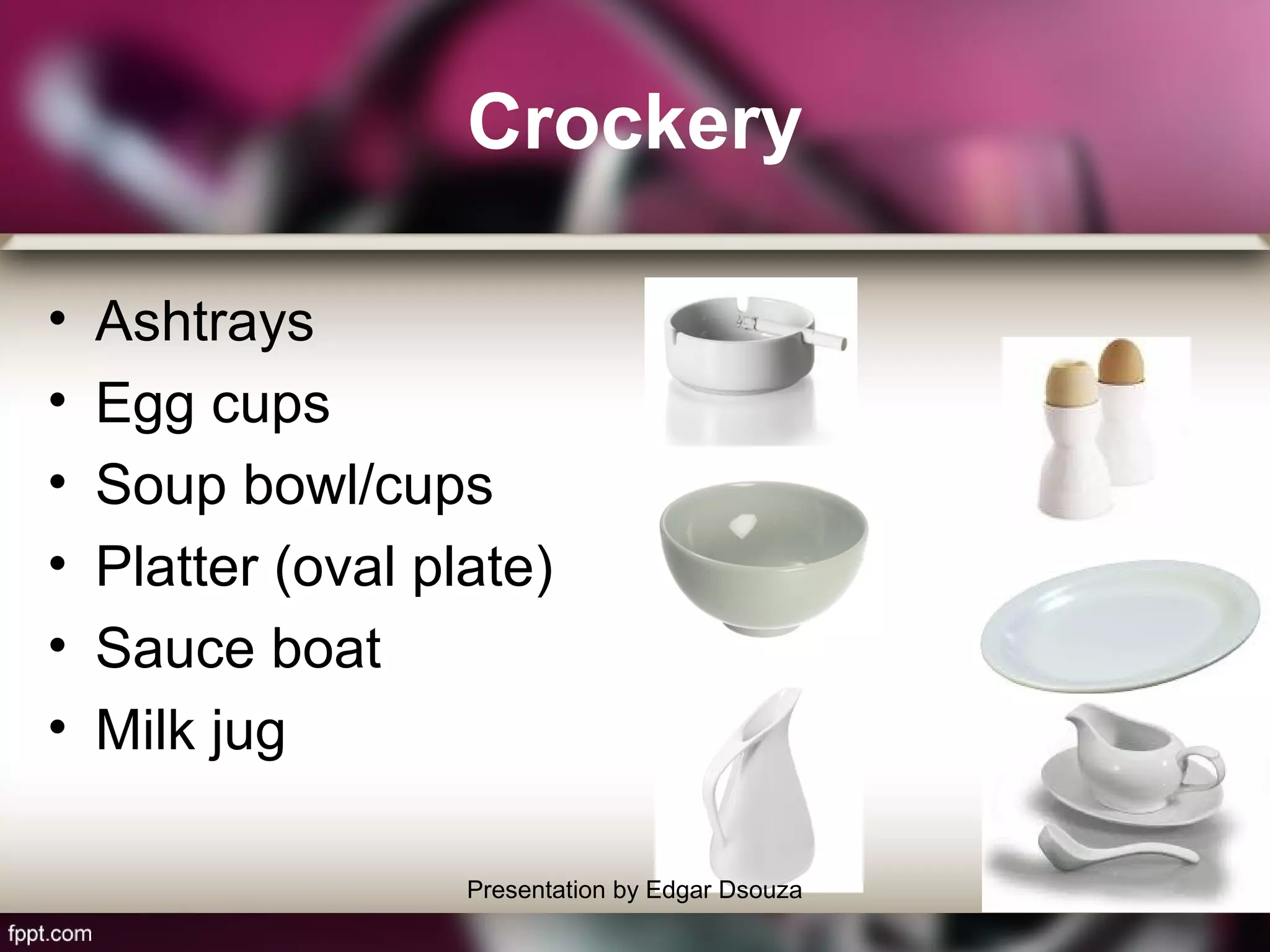 Food service equipments | PPT