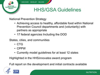 Operationalizing Food Service Guidelines to Create a Healthier Food ...