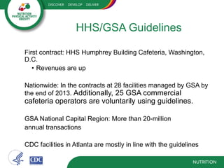 Operationalizing Food Service Guidelines to Create a Healthier Food ...