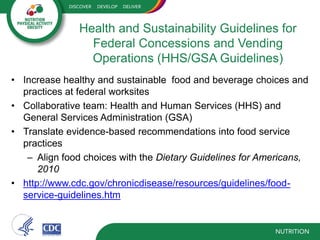 Operationalizing Food Service Guidelines to Create a Healthier Food ...