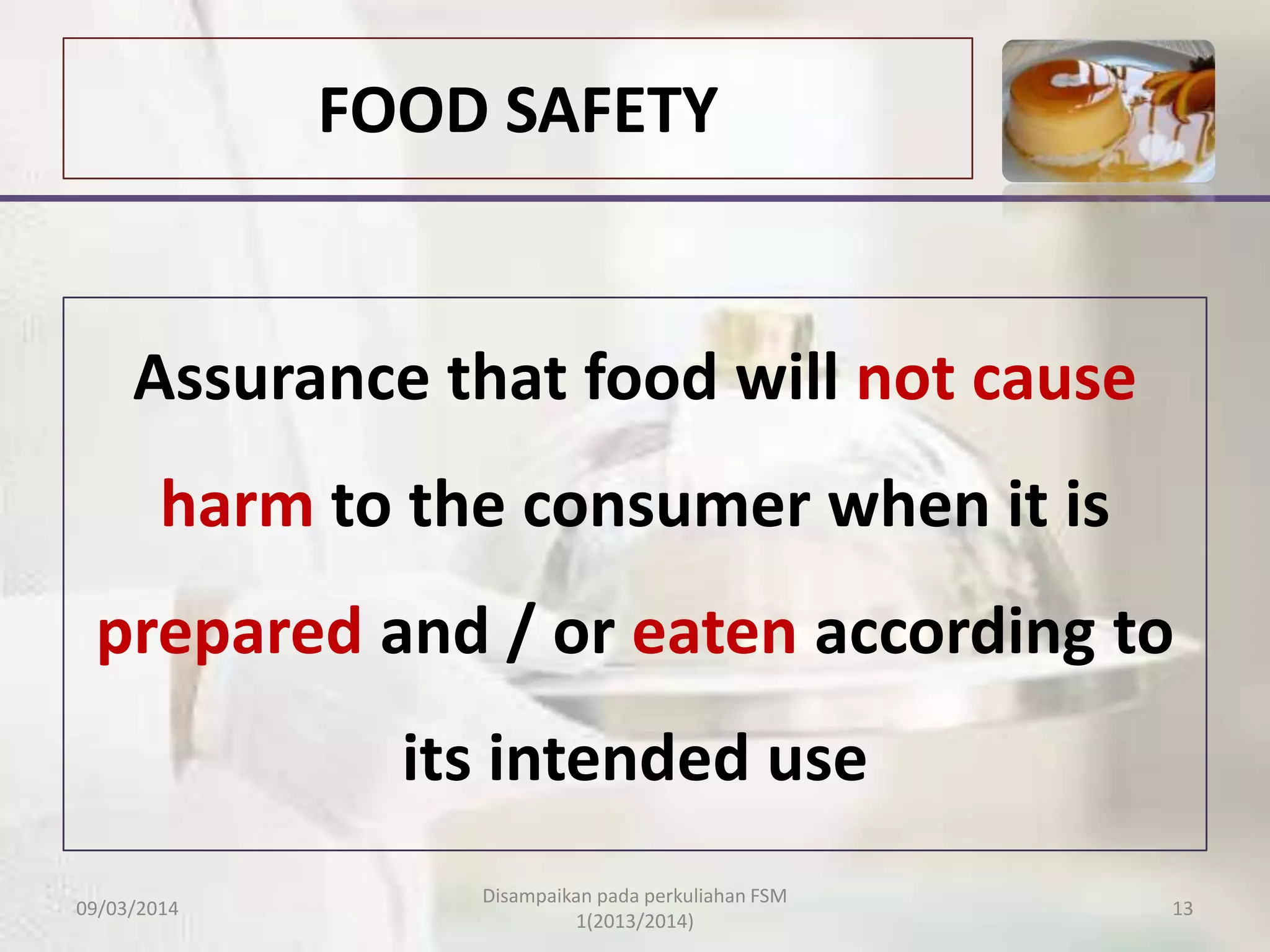 Food service management | PPTX