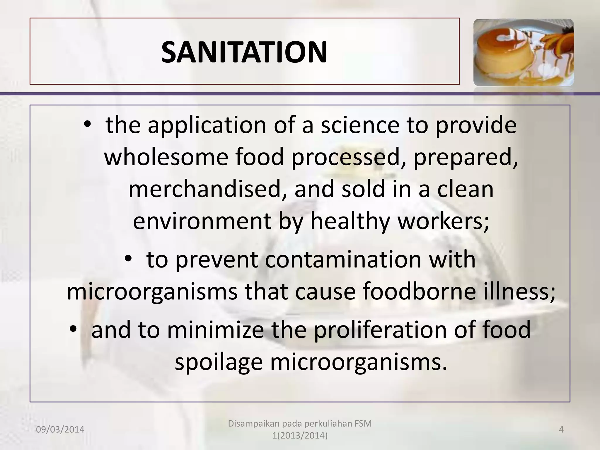 Food service management | PPTX