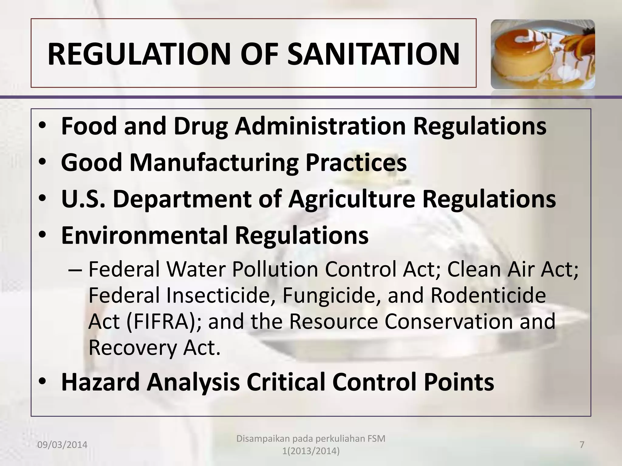 Food service management | PPTX