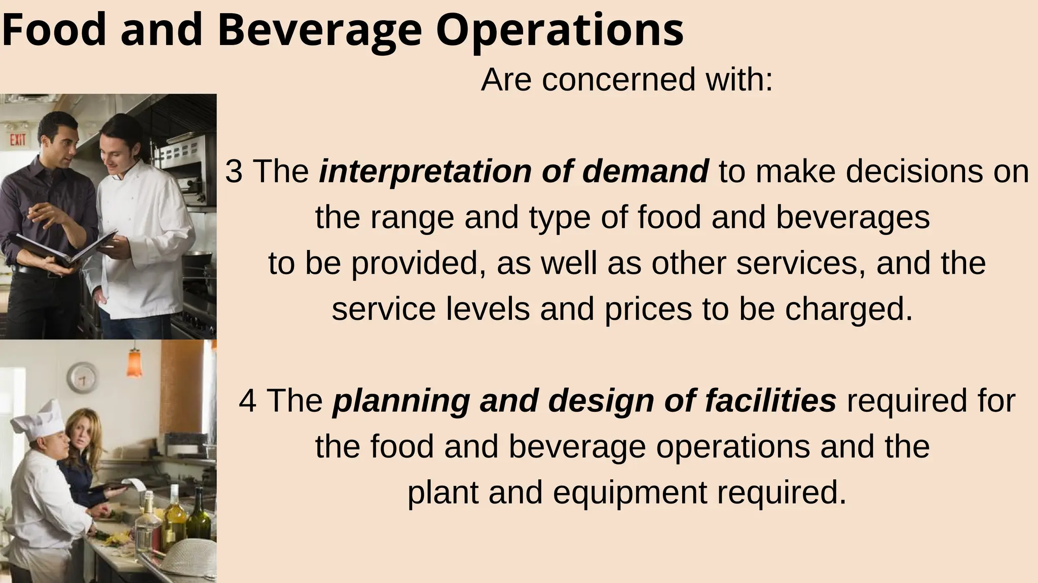 Fundamentals in Food Service Operation: Introduction | PDF