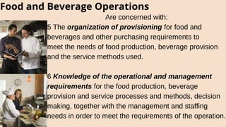 Fundamentals in Food Service Operation: Introduction | PDF