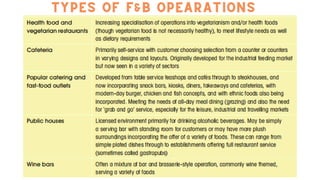 Fundamentals in Food Service Operation: Introduction | PDF