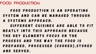 Fundamentals in Food Service Operation: Introduction | PDF