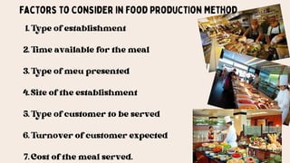 Fundamentals in Food Service Operation: Introduction | PDF