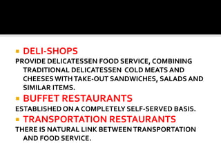Food Sanitation Chapter 9 Food services | PPTX
