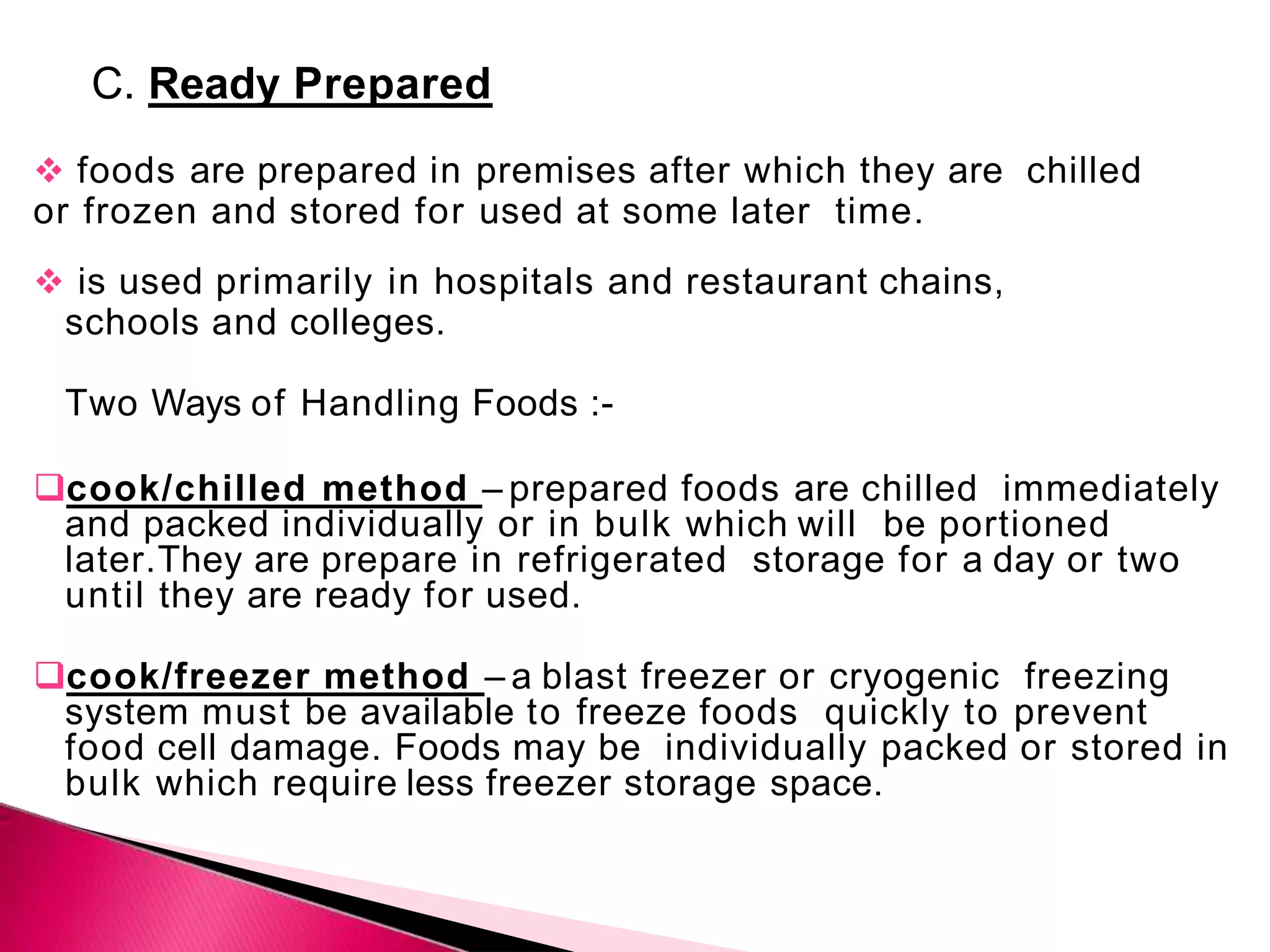 FOOD SERVICE SYSTEM | PPTX