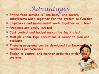 FOOD SERVICE SYSTEM | PPTX