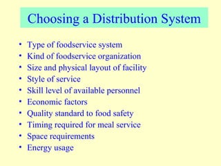 Foodservice systems2 | PPT