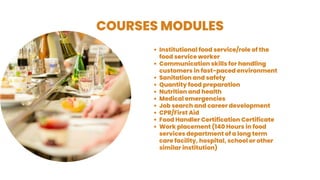 Are You Looking For Food Service Worker Certificate Online Course | PPT