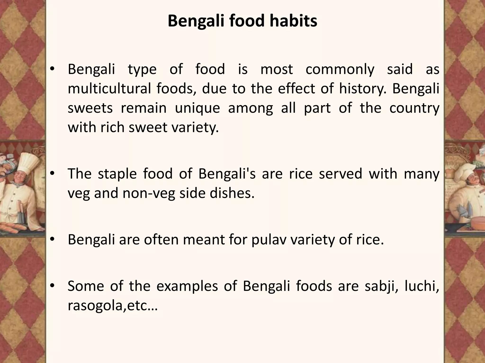Foods Habits in Different parts of India | PPTX