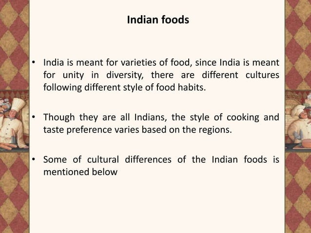 Foods Habits in Different parts of India | PPTX | World Cuisines | Food ...