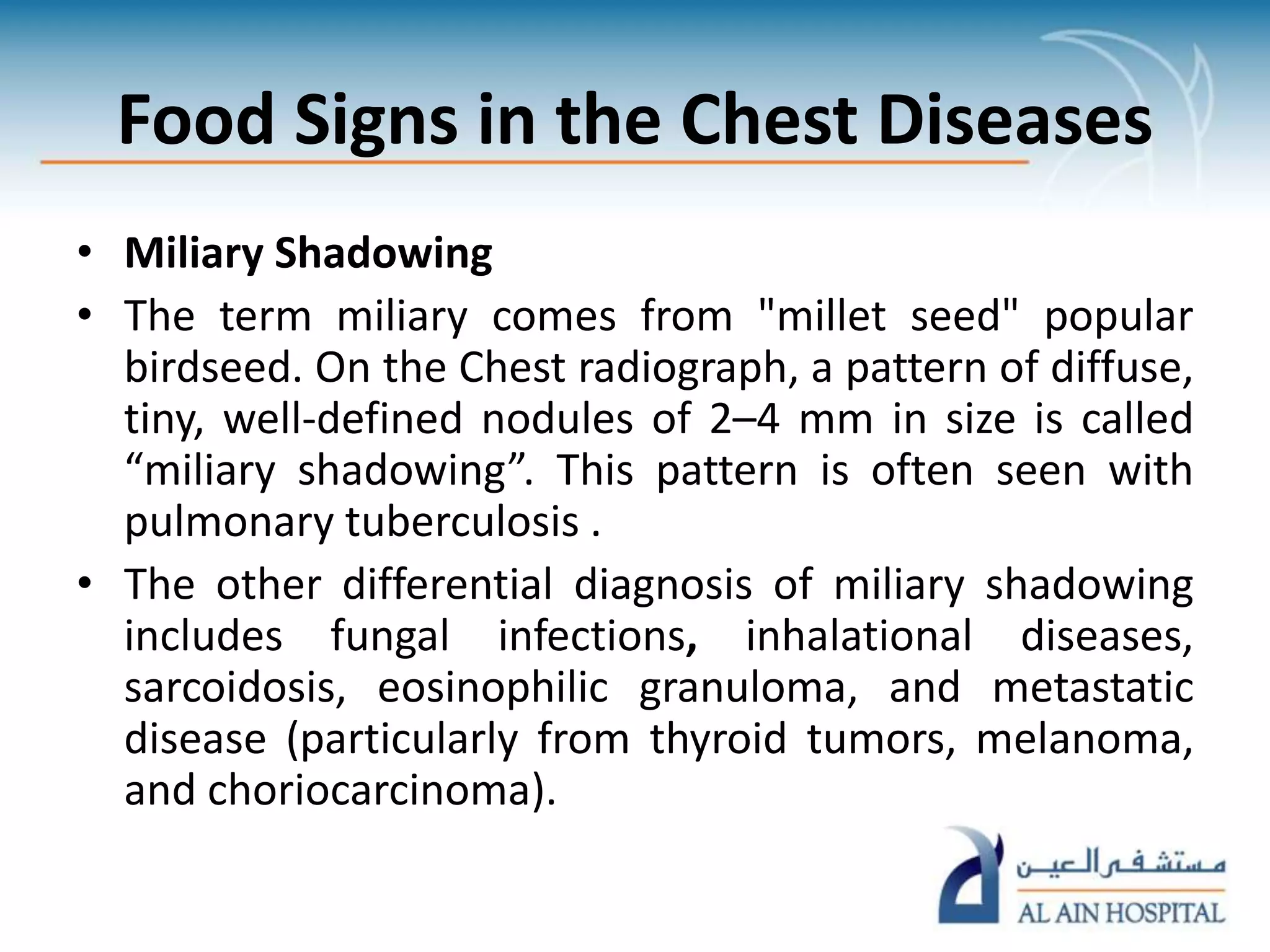 Food signs in radiology pp ta | PPTX