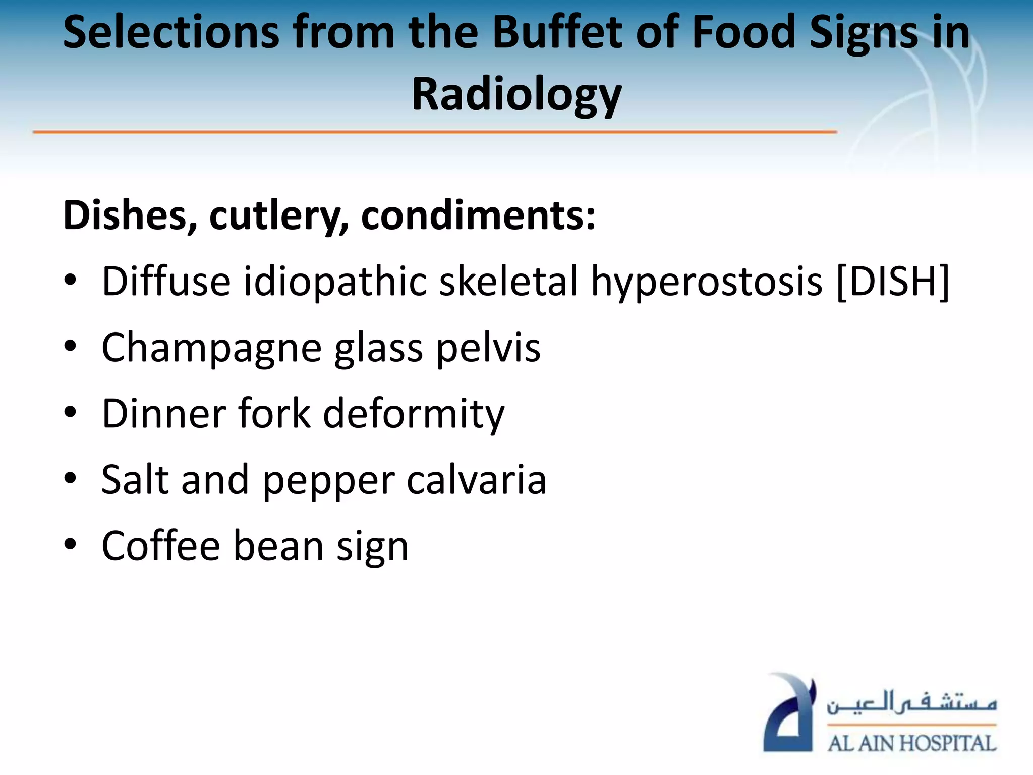 Food signs in radiology pp ta | PPTX