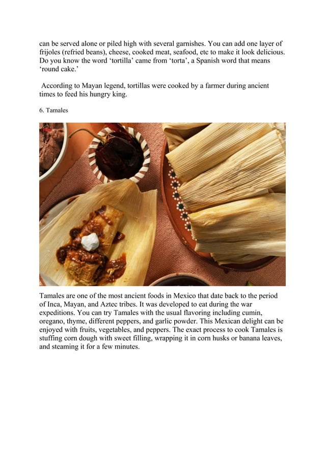 Foods in Mexico.pdf | Food & Drink