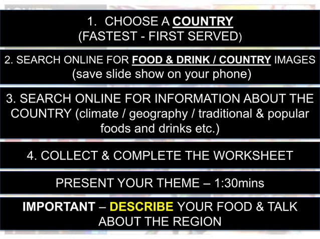 Food From Around The World - Project | PPTX