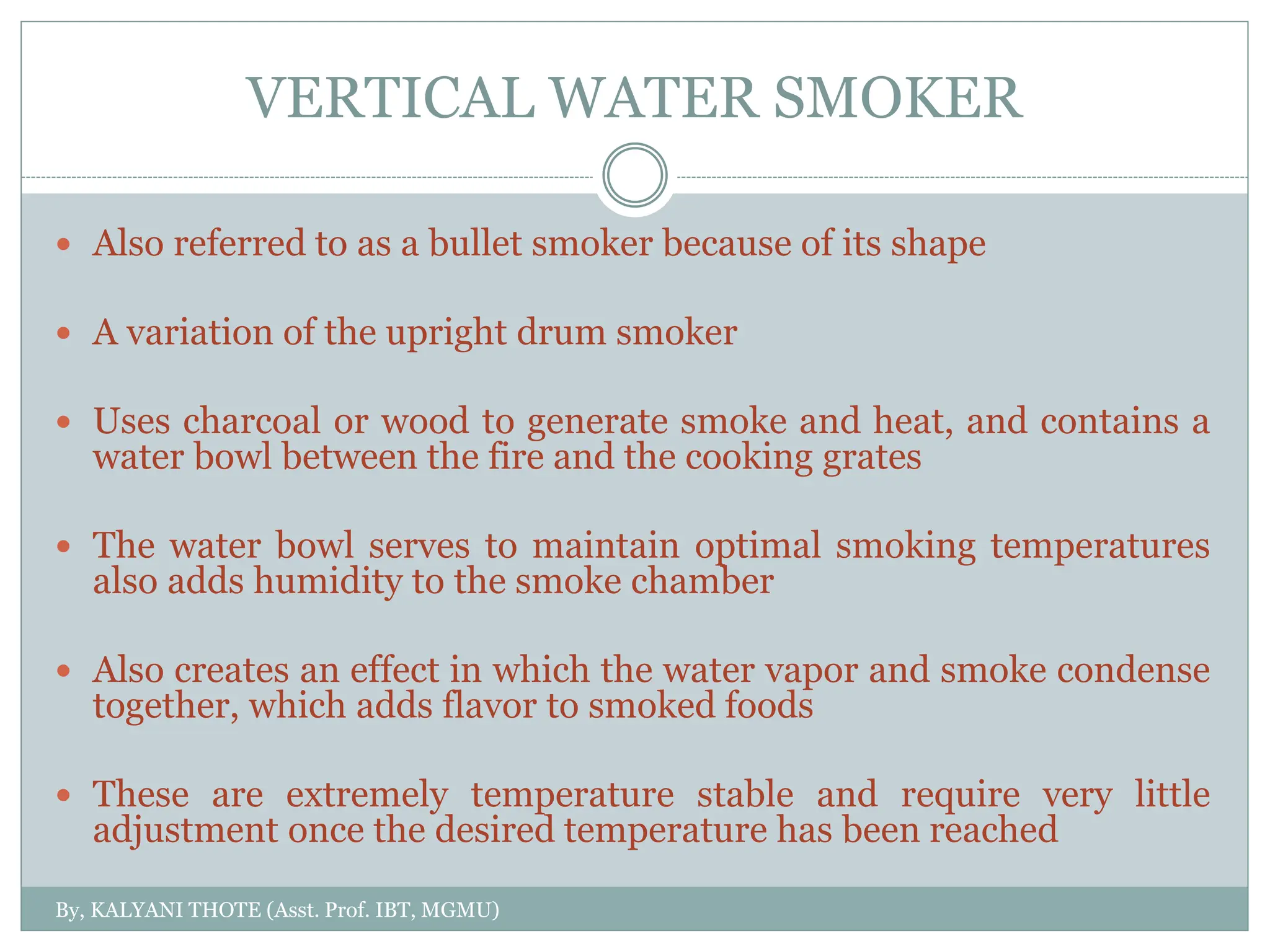 Food Smoking Processing Preservation Pptx