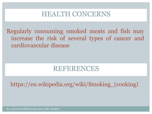 Food smoking- processing & preservation.pptx | Smoking Cessation | Wellness