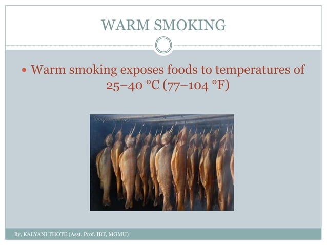 Food smoking- processing & preservation.pptx | Smoking Cessation | Wellness