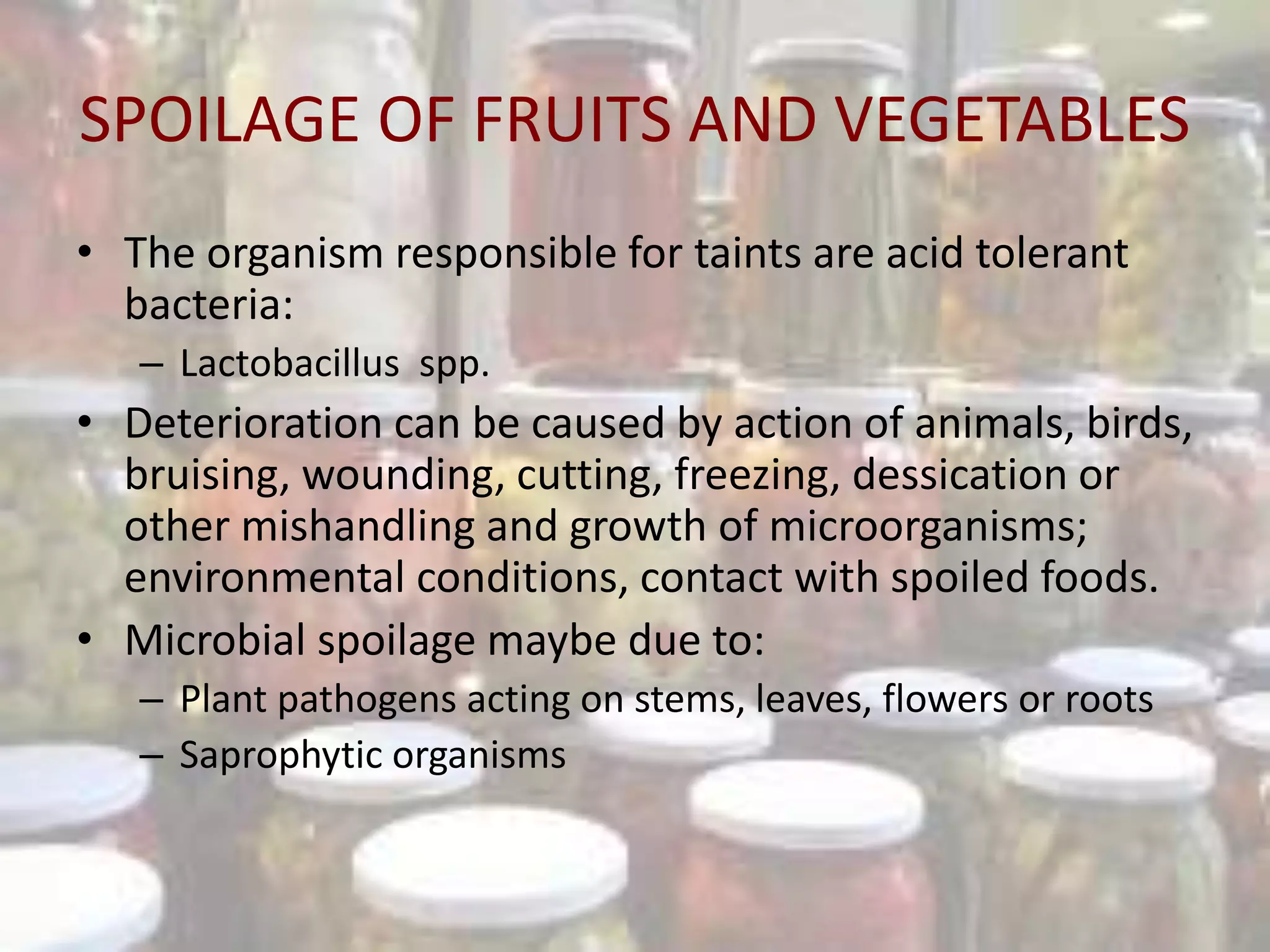 Food spoilage | PPTX