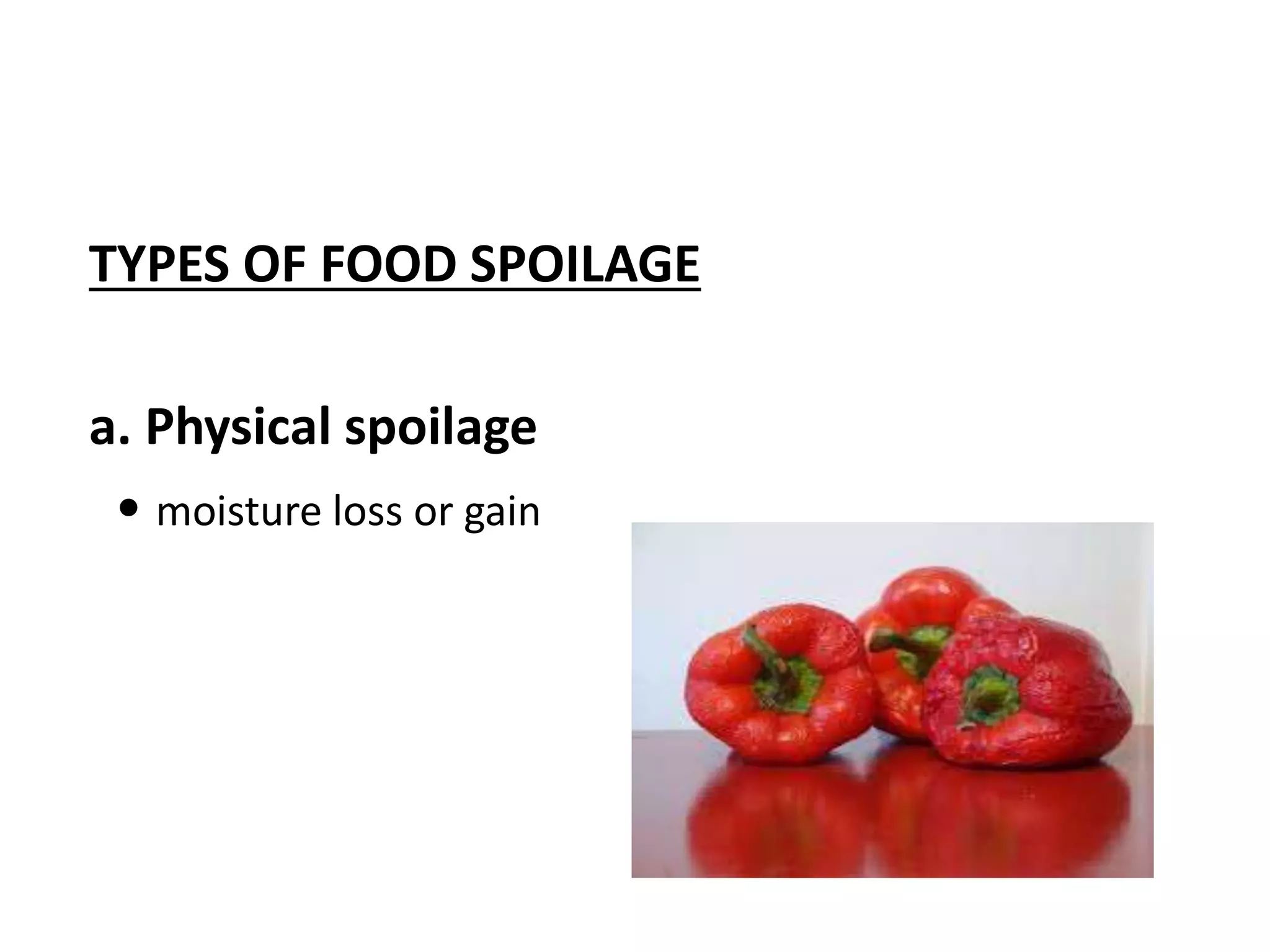 Food spoilage | PPTX
