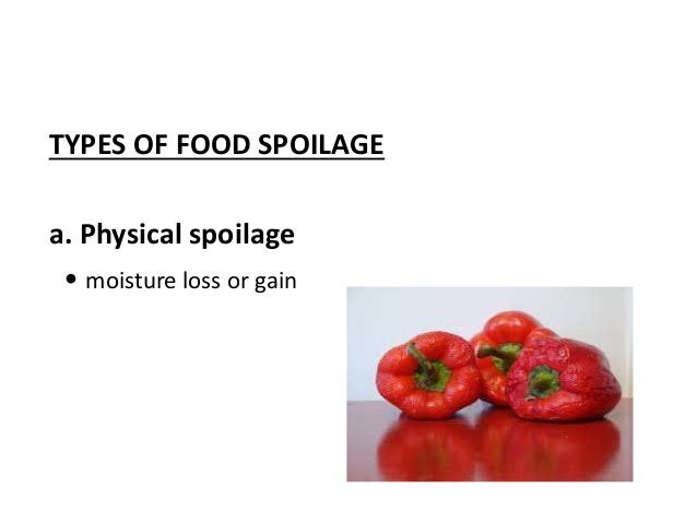 Food spoilage