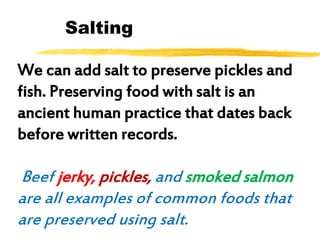 Food spoilage | PPT | Cooking | Food & Drink