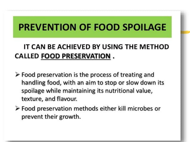 Food spoilage | PPT